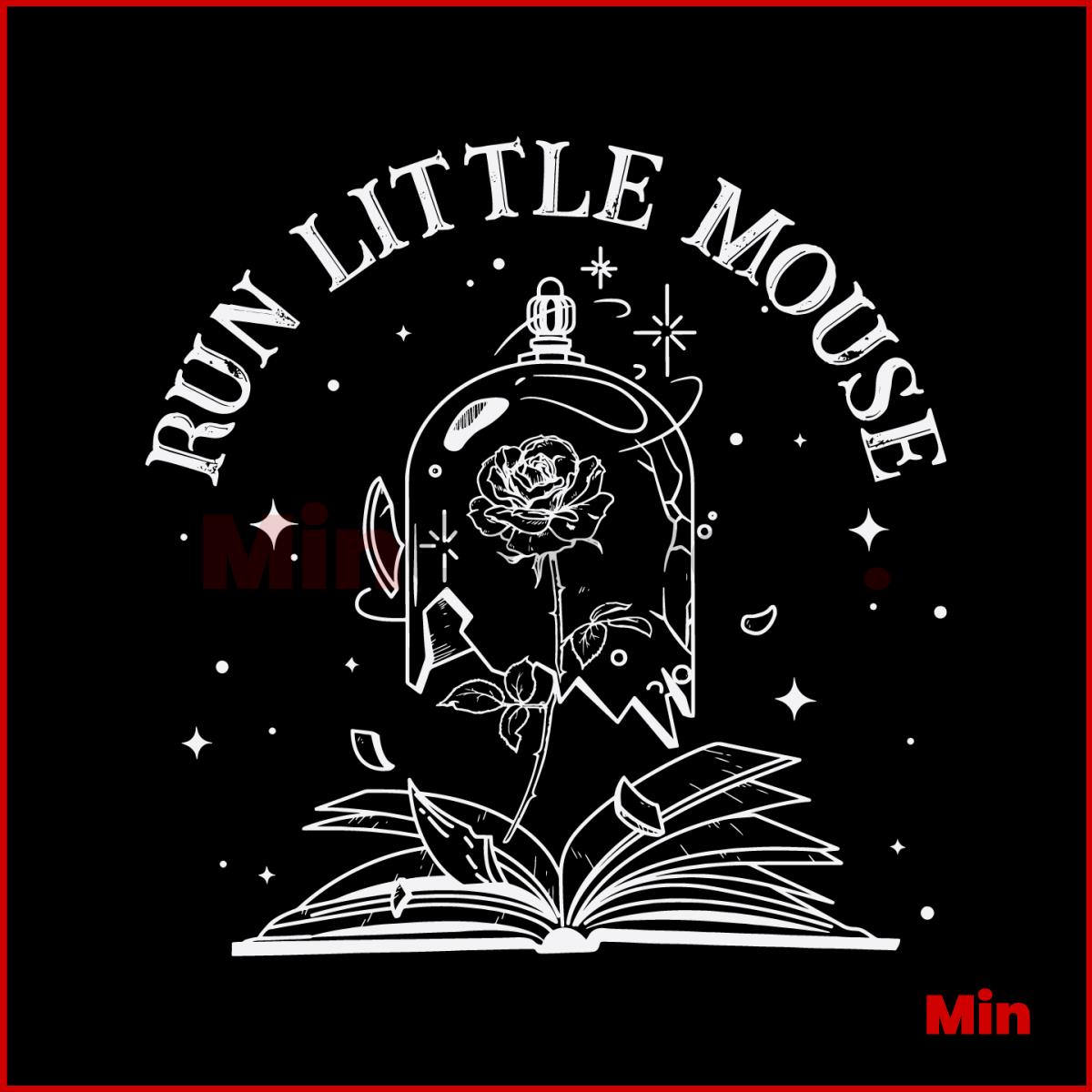 Vintage Run Little Mouse Book Lover SVG Downlaod File - Inspire Uplift