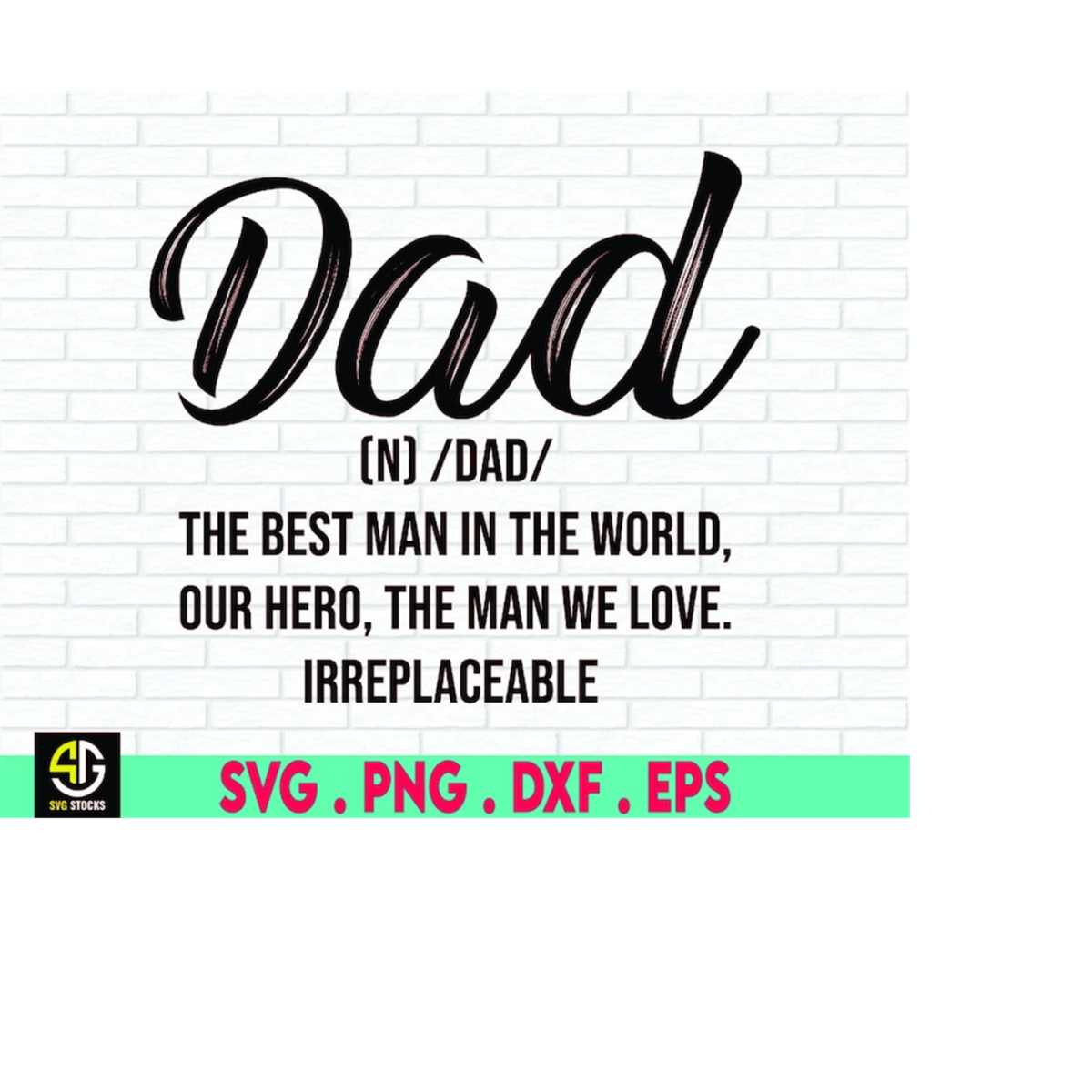Dad Definition Svg, Funny Dad Svg, Dad Defined Svg, Father's | Inspire ...