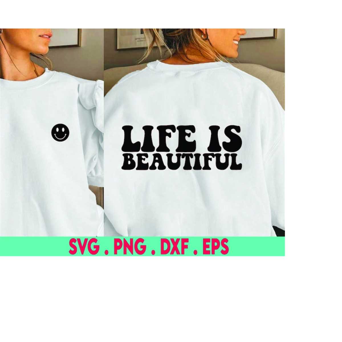 Life Is Beautiful, SVG Cut File, digital file, svg, family s | Inspire ...