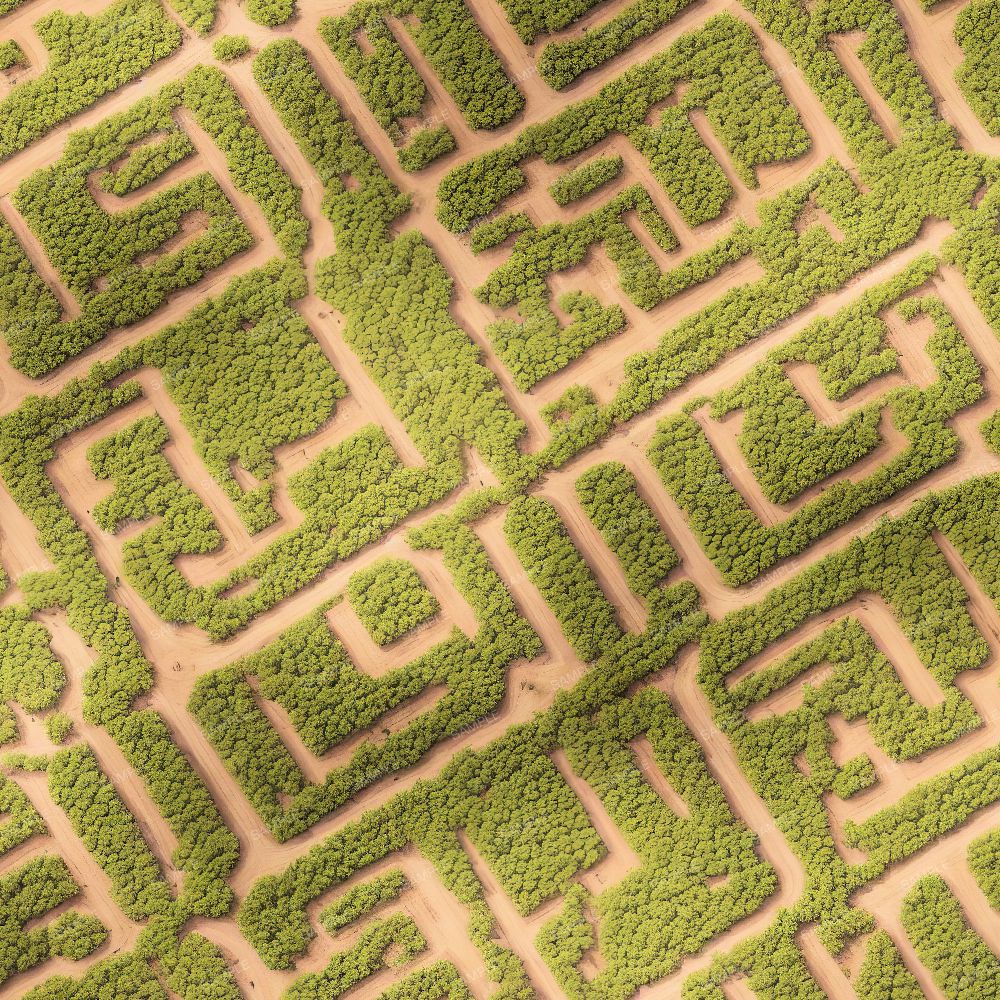 Corn Maze 44 Pattern Tileable Repeating Pattern | Inspire Uplift