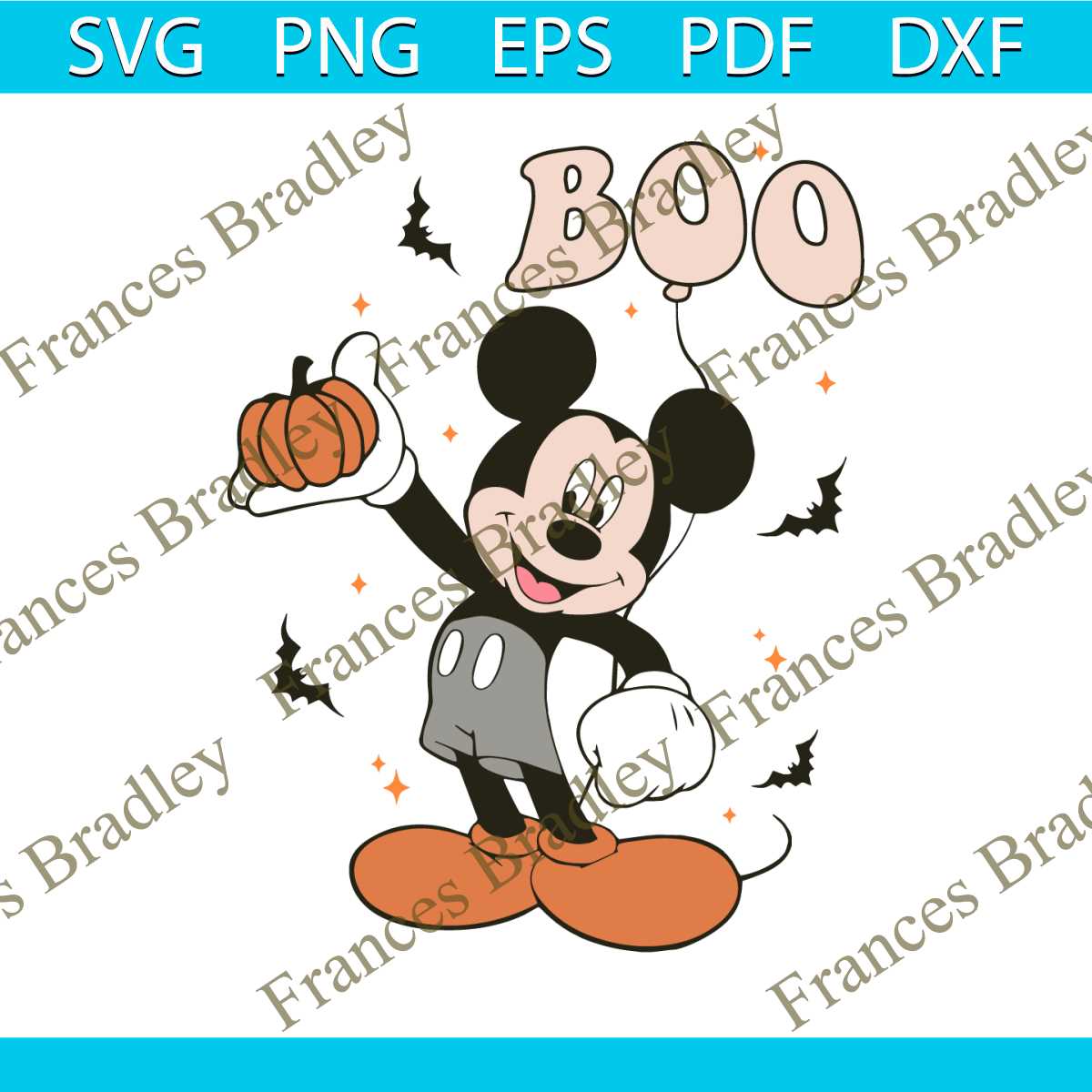 Mickeys Halloween Boo Party Svg Digital File | Inspire Uplift