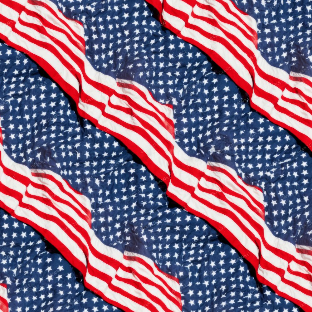 Waving US Flag 45 Pattern Tileable Repeating Pattern - Inspire Uplift