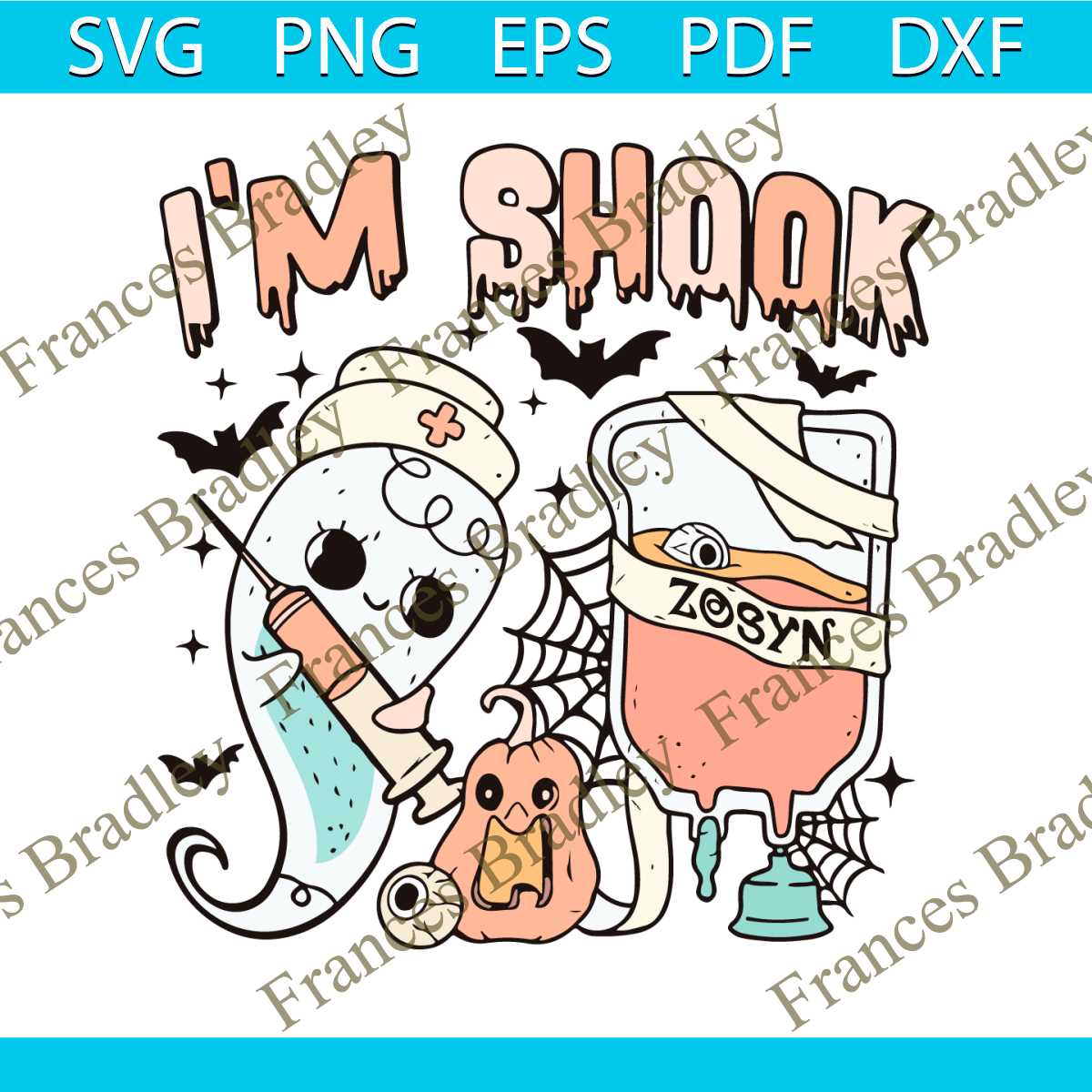 Funny Shook Halloween Nurse Svg Graphic Design File | Inspire Uplift