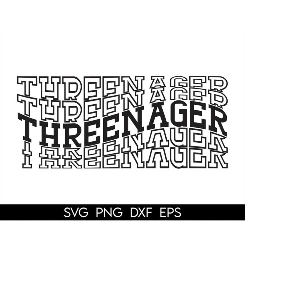 Threenager Svg, Third Birthday Svg, Birthday Svg, Happy Birt | Inspire Uplift