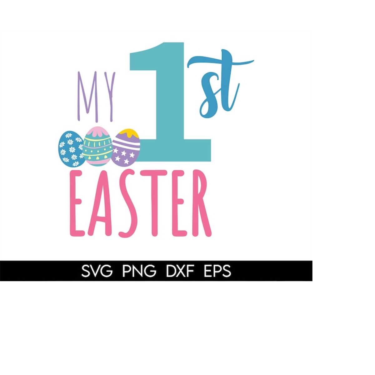 My First Easter svg, Baby Girl svg, 1st Easter svg, Easter E | Inspire Uplift