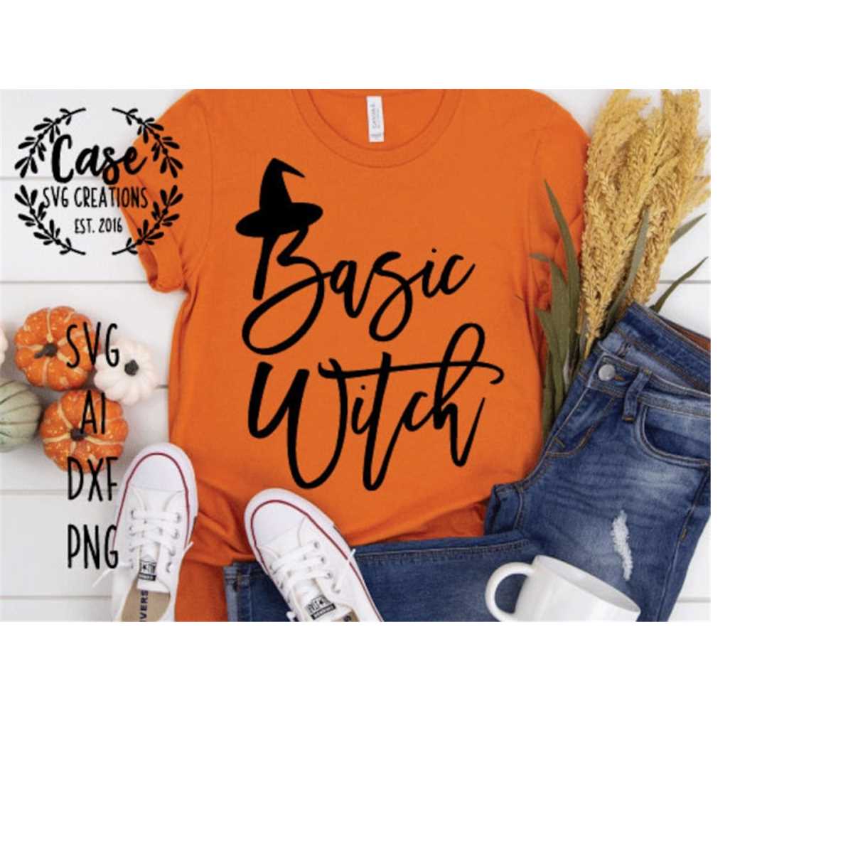 Basic Witch SVG Cutting File, Ai, Dxf and Printable PNG File | Inspire Uplift