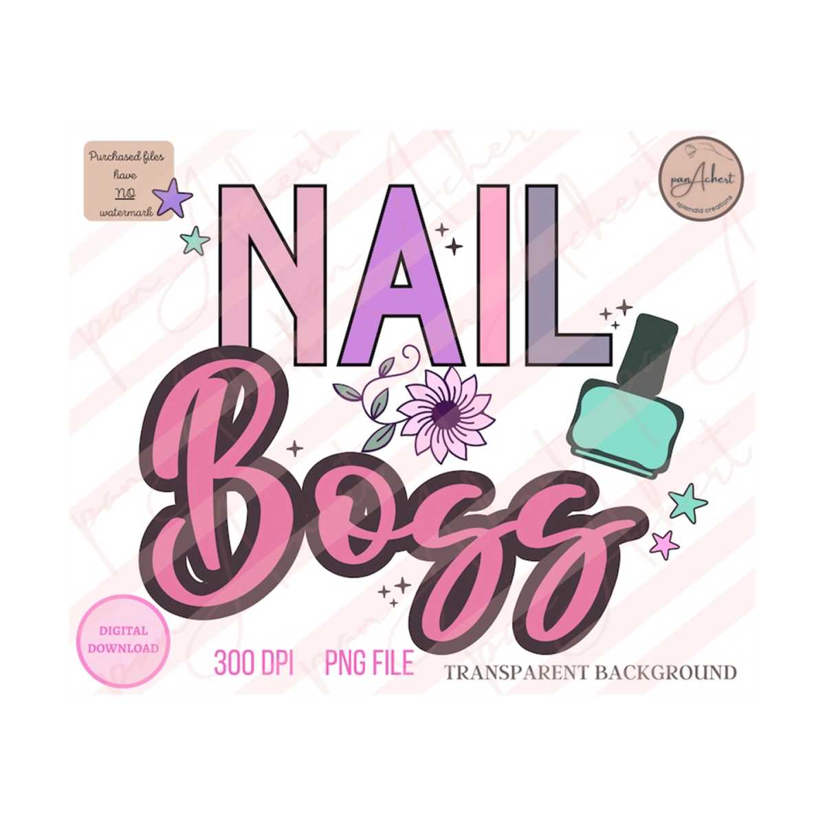 Nail Boss PNG, Nail Boss, Nail Tech PNG, Nail Technician, Na | Inspire ...