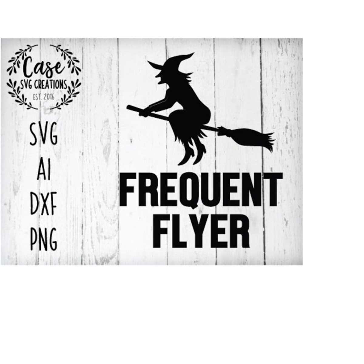 Frequent Flyer SVG Cutting FIle, Ai, Dxf and Printable PNG F | Inspire ...