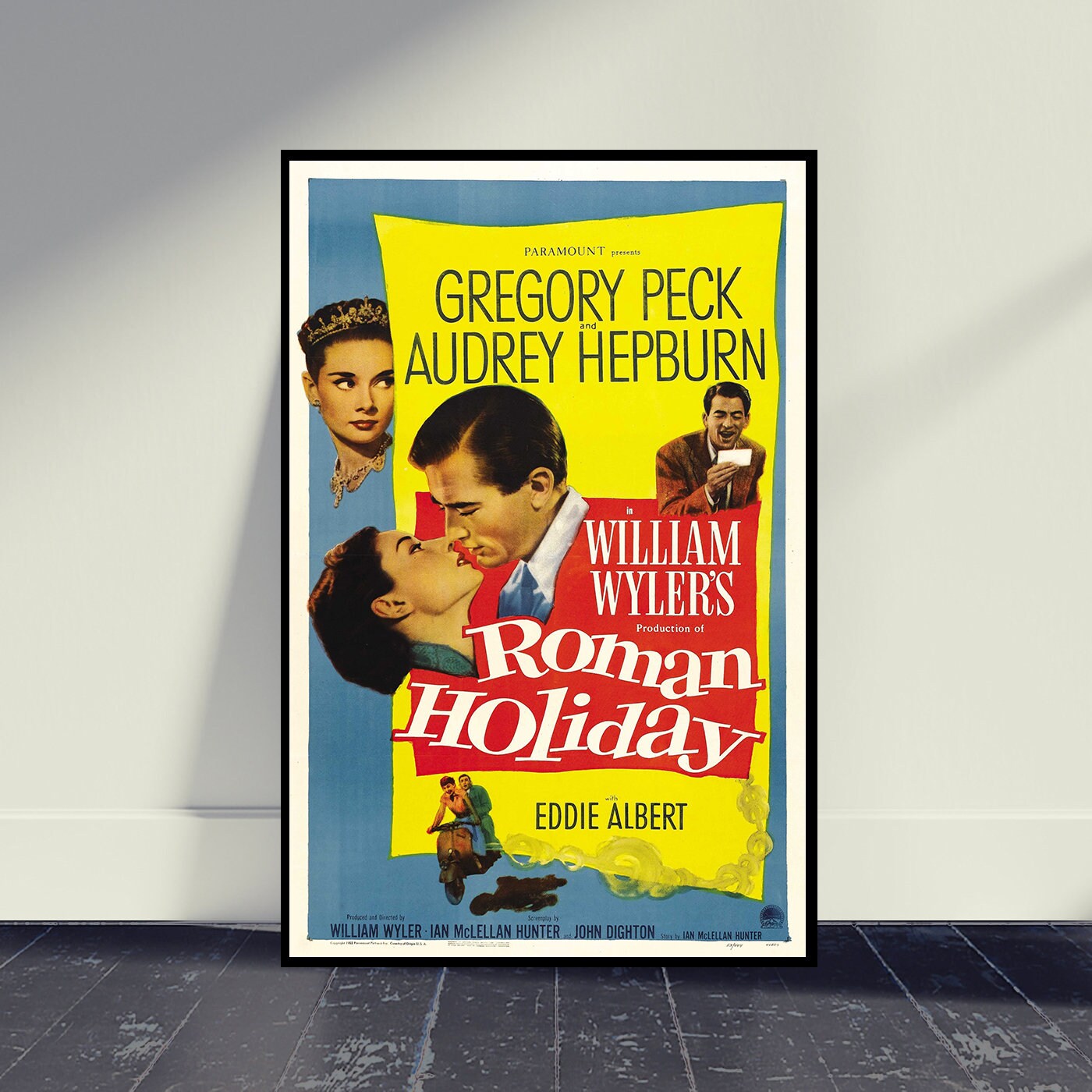 Roman Holiday Movie Poster Movie Print, Wall Art, Room Decor | Inspire ...