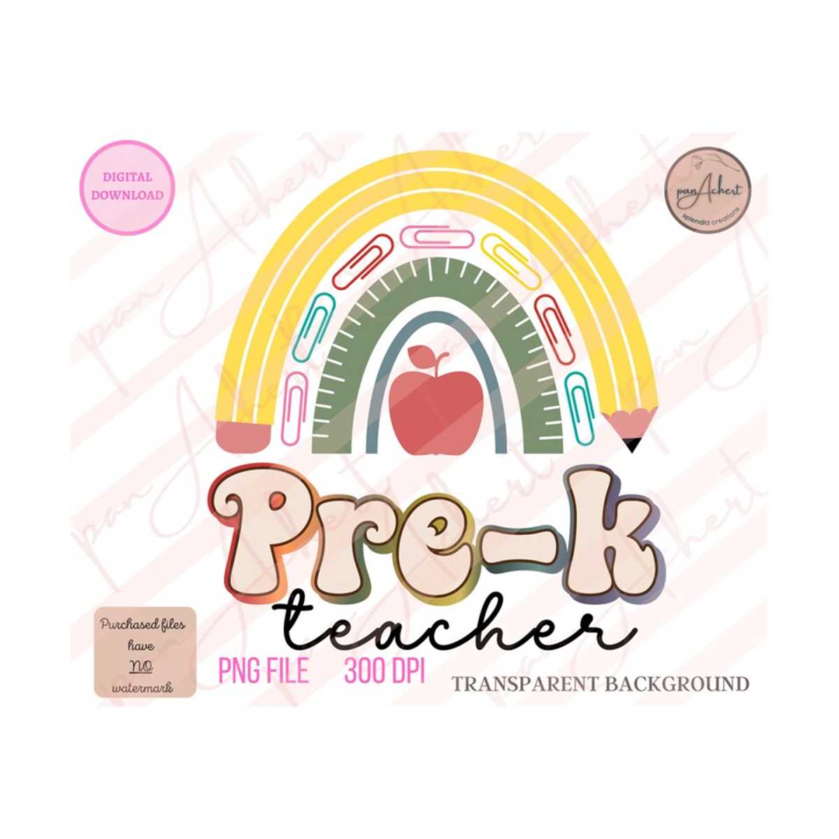 Pre-K Teacher Png, Teacher Png, Teacher Rainbow PNG, Teacher | Inspire ...