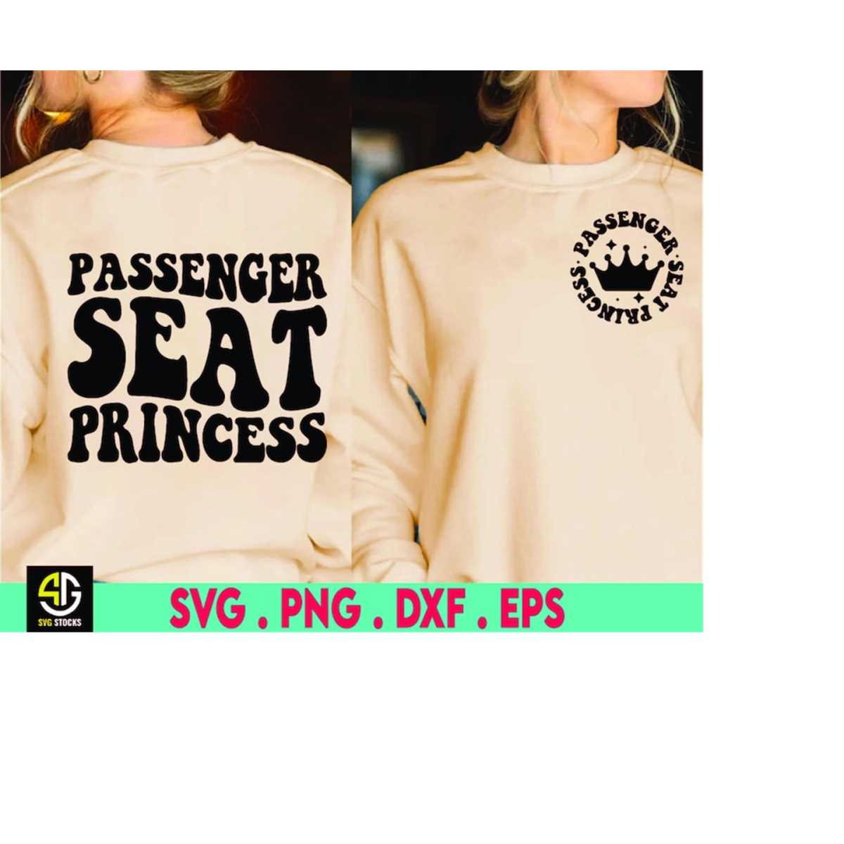 Passenger Seat Princess SVG & PNG, Vacay Quote Svg, Trip Svg | Inspire ...