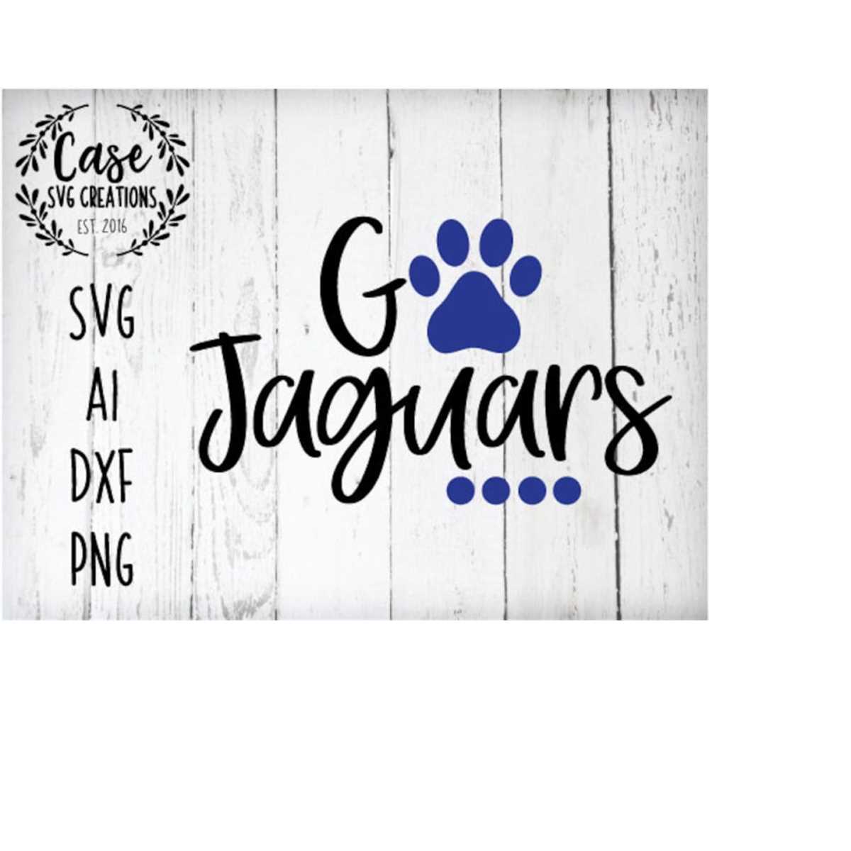 Go Jaguars SVG Cutting File, AI, Dxf and Printable PNG Files | Inspire ...