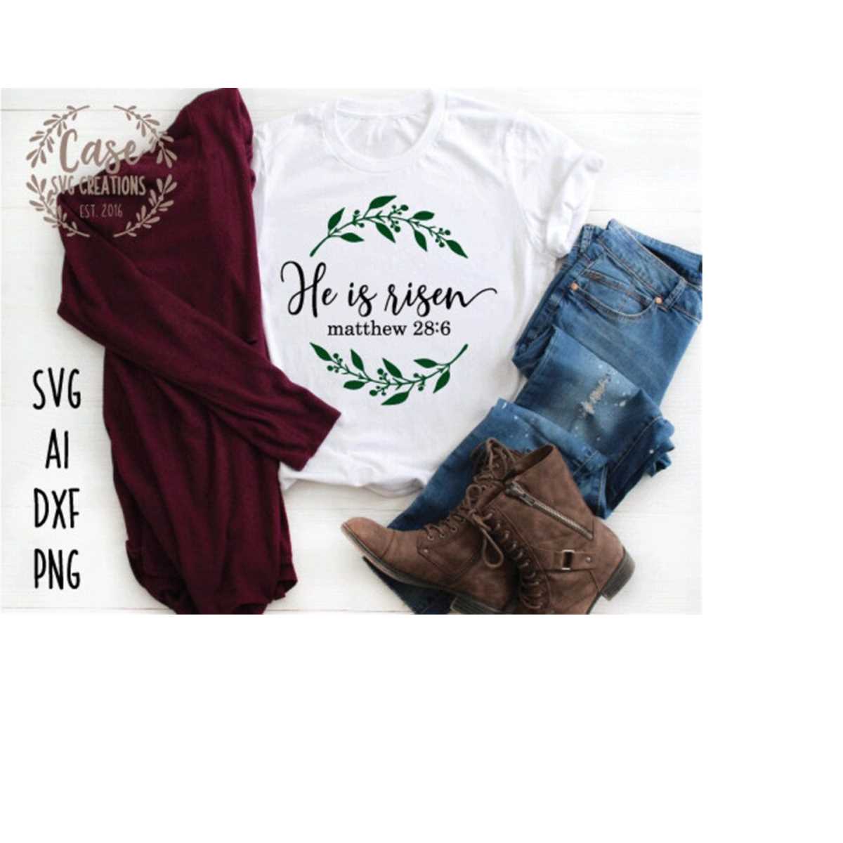 Easter Svg | He is risen svg cutting file, ai, dxf and print | Inspire ...