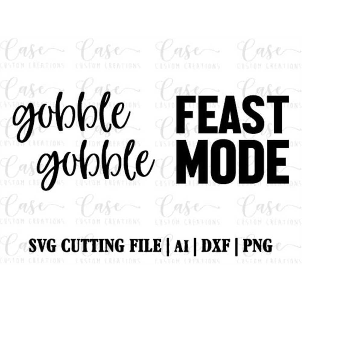 Thanksgiving Duo SVG Cutting FIle, Ai, Dxf and PNG | Instant | Inspire ...