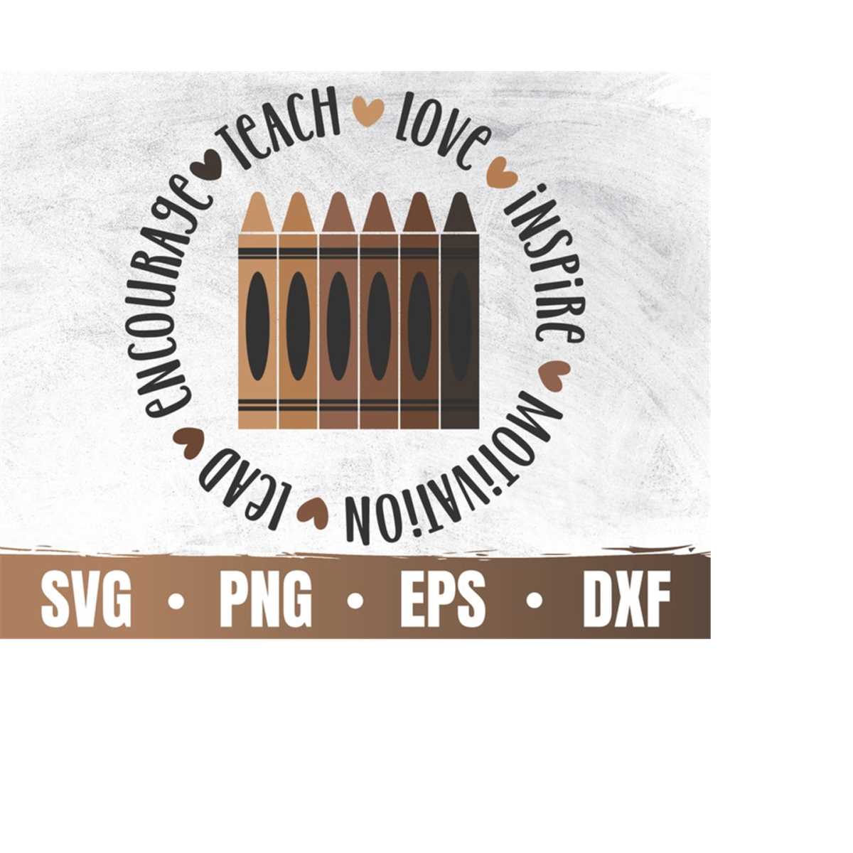 Teach Inspire Inspire SVG | Black Teacher Life PNG | Back To | Inspire ...