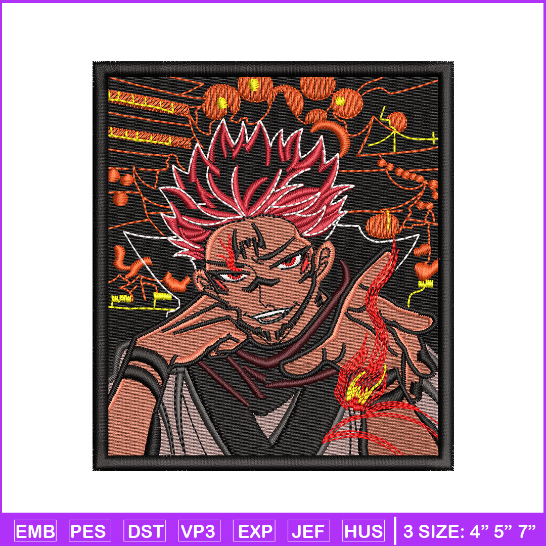 Sukuna frame embroidery design, Sukuna embroidery, Embroider - Inspire ...