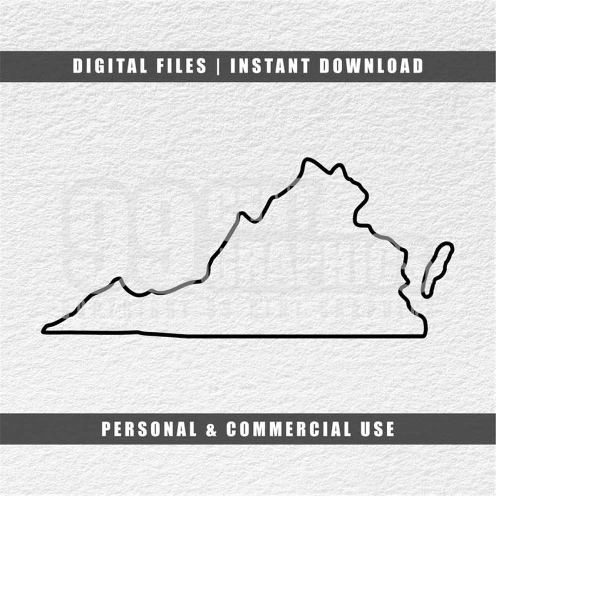 Virginia Svg, United States Svg, State Outline Svg, Cricut S - Inspire ...