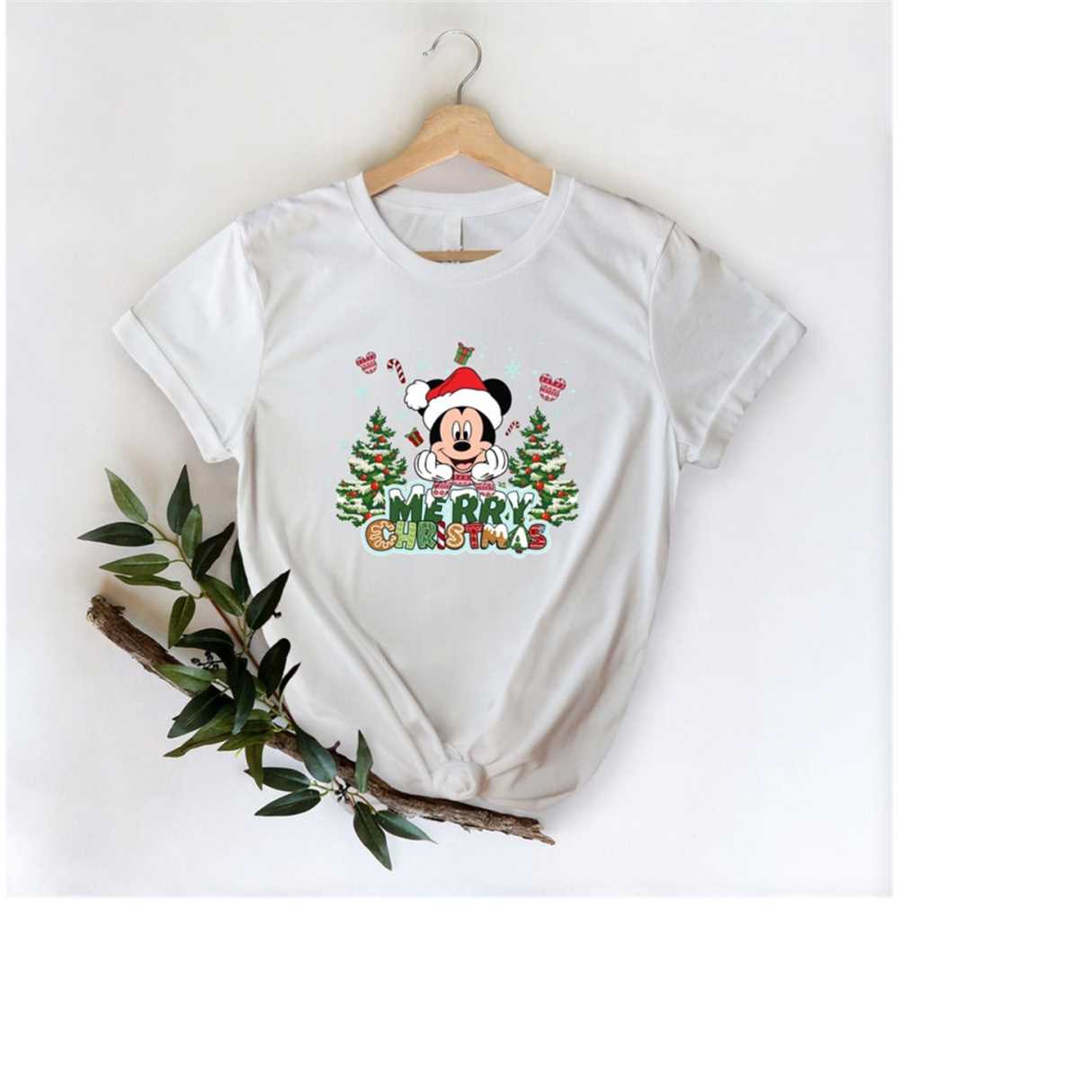 Mickey Mouse Shirt, Merry Christmas Shirt, Xmas Matching Paj | Inspire ...