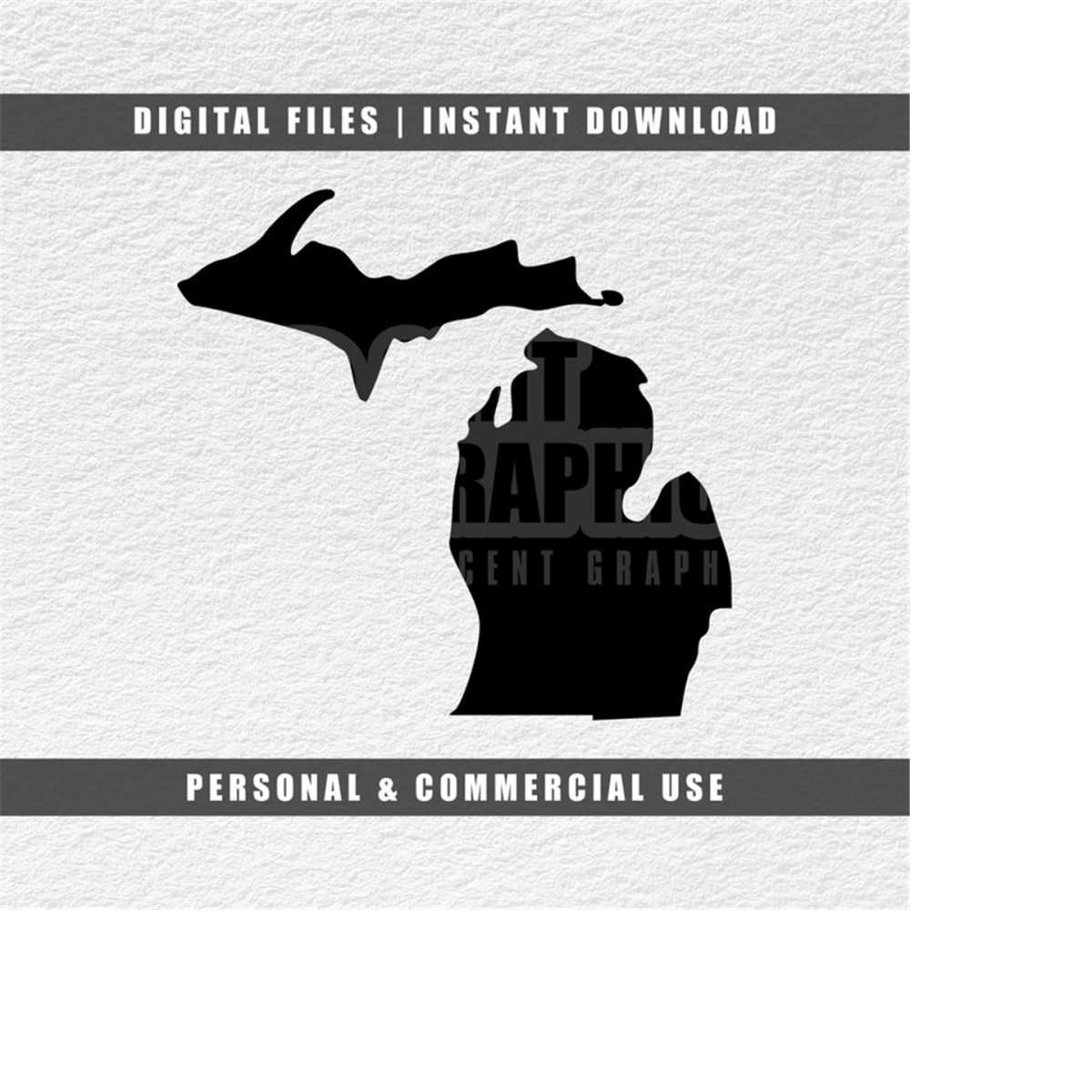 Michigan Svg, United States Svg, State Silhouette Svg, Cricu | Inspire ...