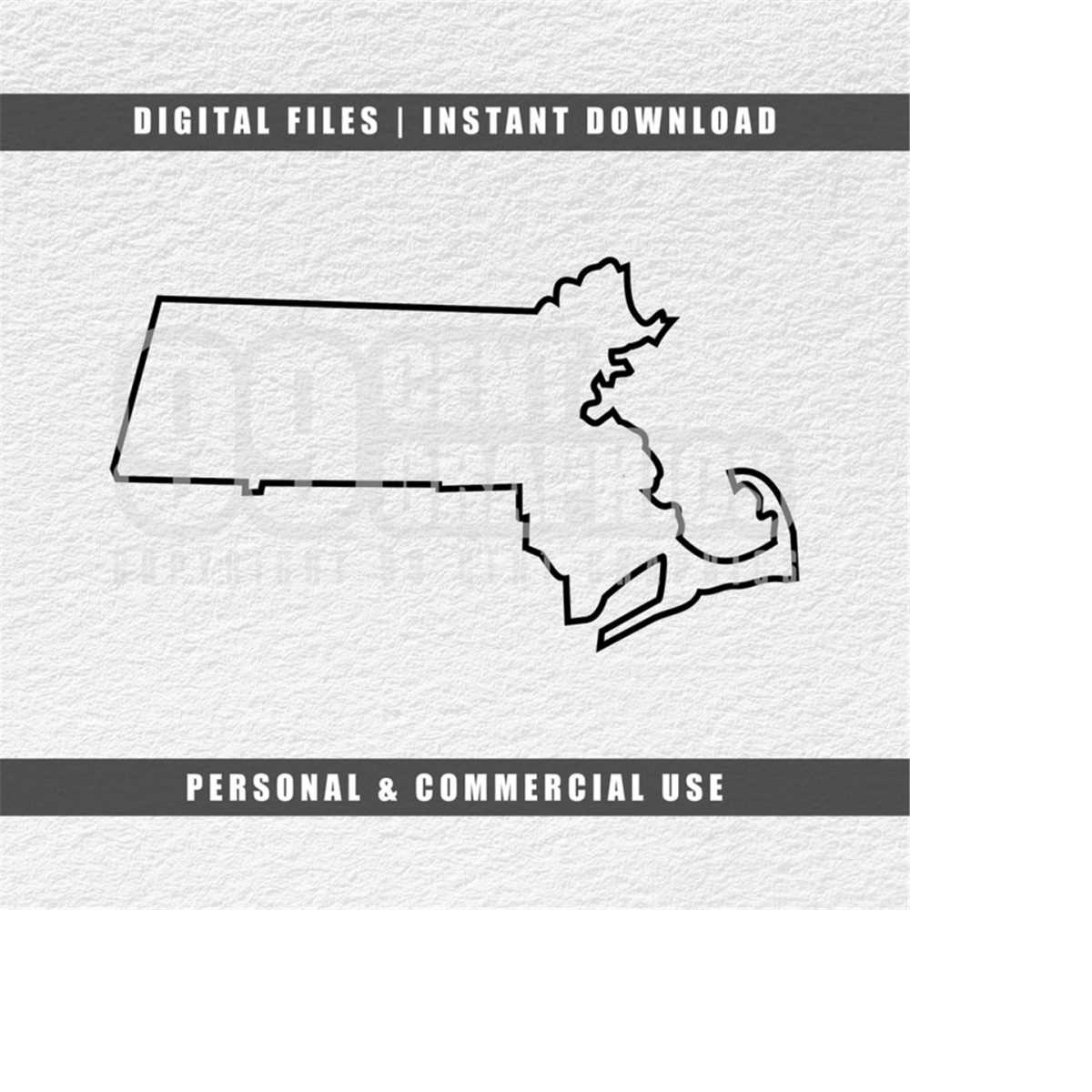 Massachusetts Svg, United States Svg, State Outline Svg, Cri - Inspire ...