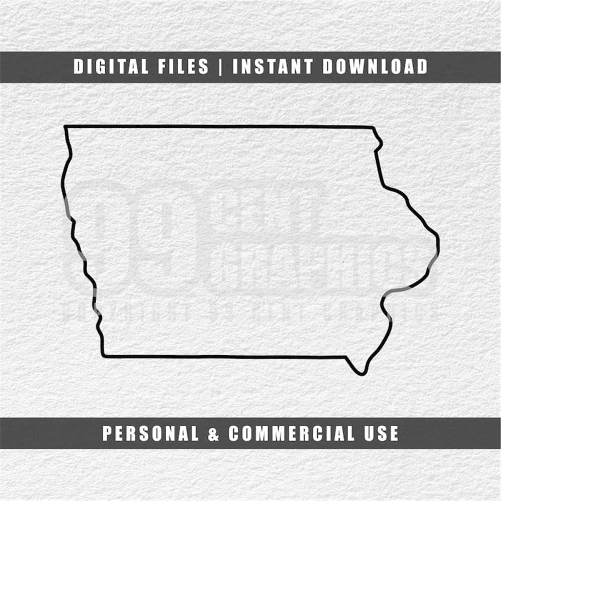 Iowa Svg, United States Svg, State Outline Svg, Cricut Svg, - Inspire ...