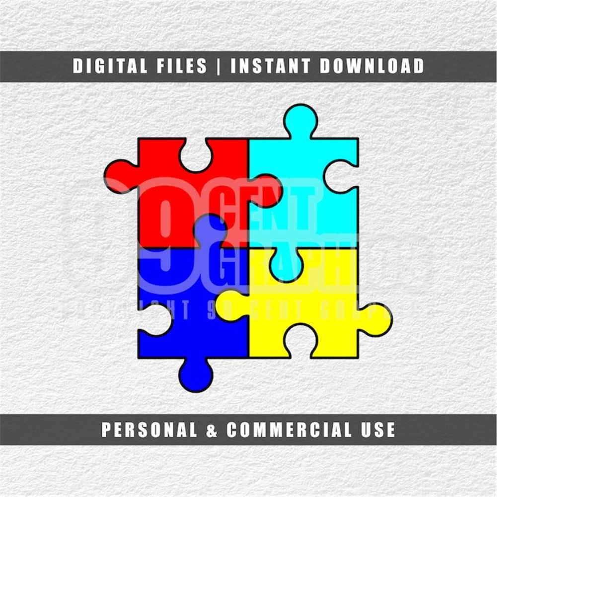 Autism Awareness, Puzzle Pieces Svg, Asd Svg, Cricut Cut Svg - Inspire ...