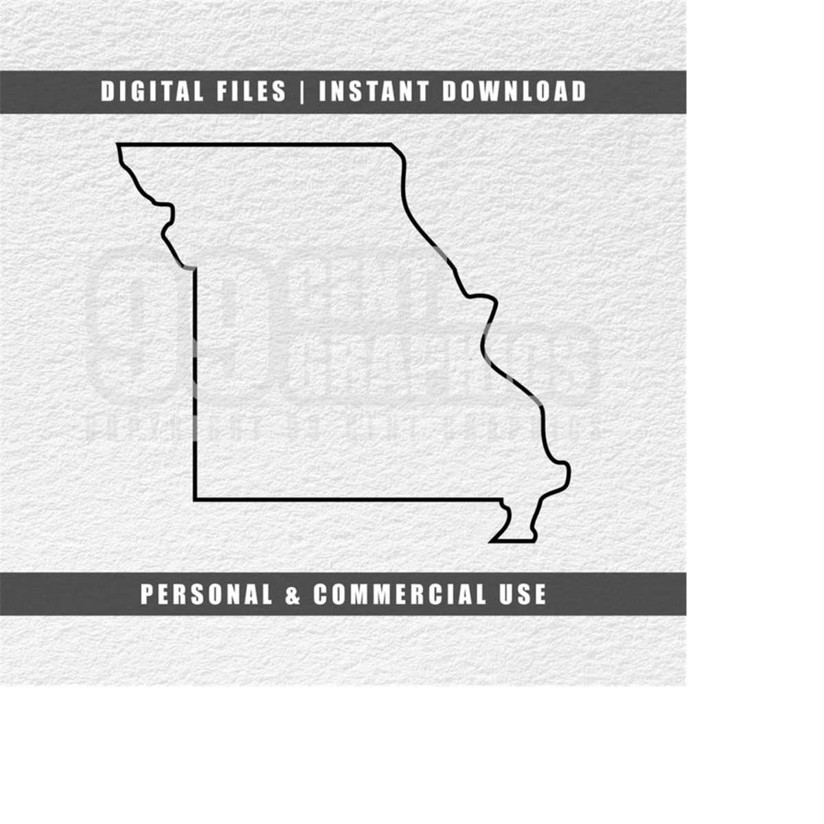 Missouri Svg, United States Svg, State Outline Svg, Cricut S - Inspire ...