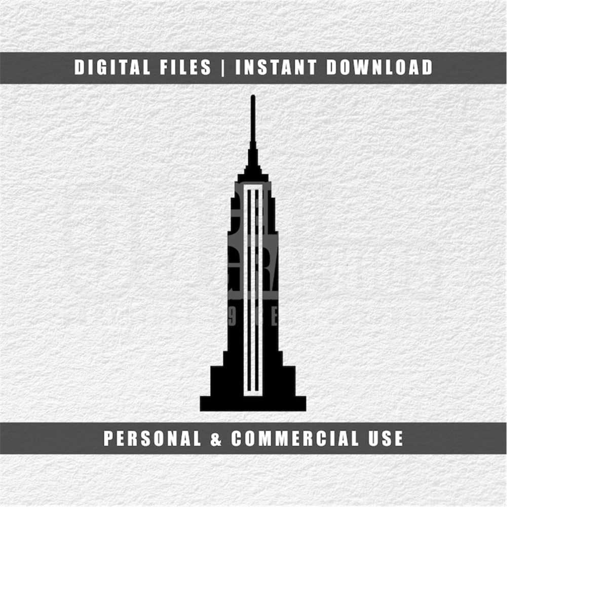 Empire State Building, New York Svg, Cricut Svg, Silhouette - Inspire ...