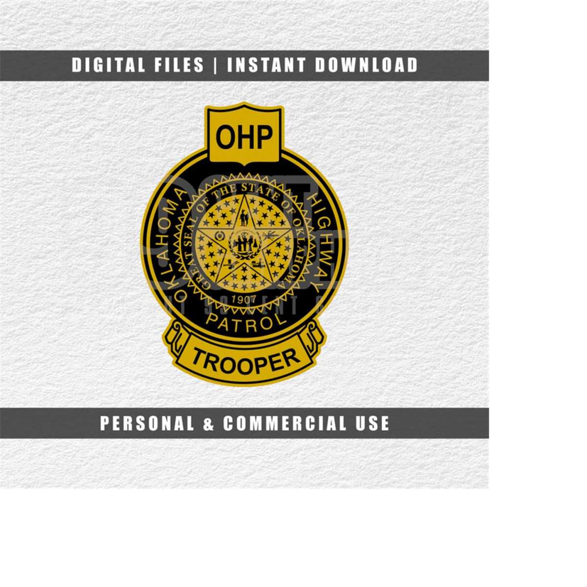 Oklahoma State Highway Patrol Svg, Oklahoma Trooper Svg, Pol - Inspire ...