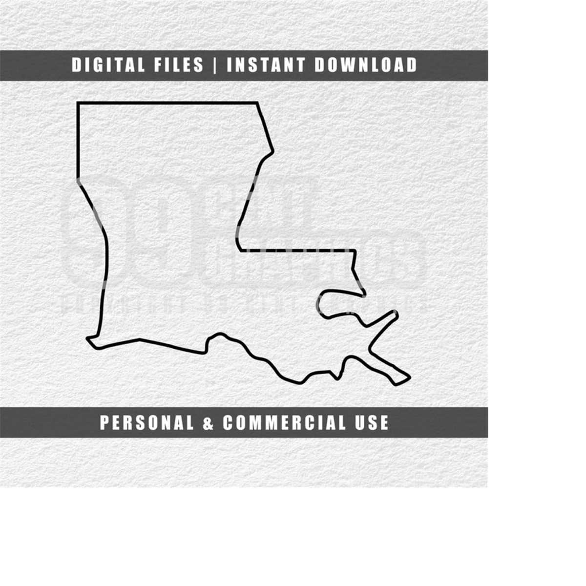 Louisiana Svg, United States Svg, State Outline Svg, Cricut | Inspire ...