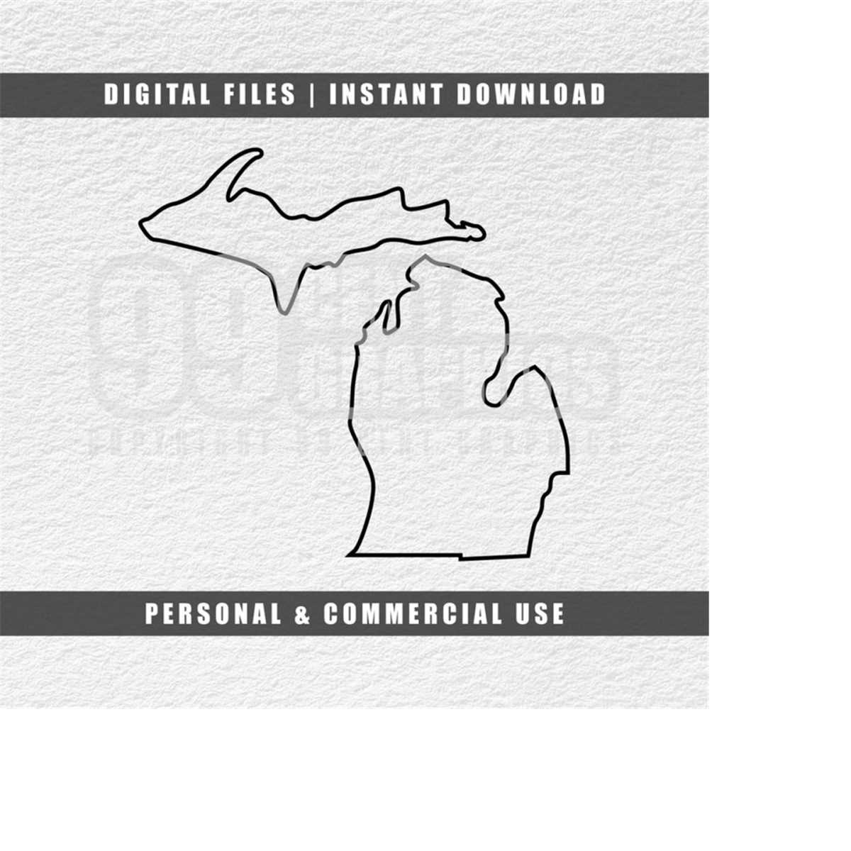 Michigan Svg, United States Svg, State Outline Svg, Cricut S | Inspire ...