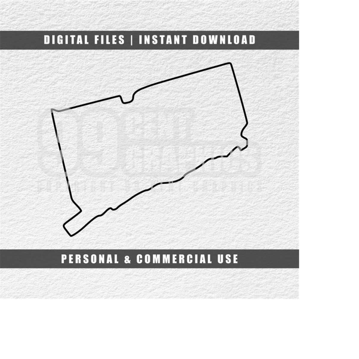 Connecticut Svg, United States Svg, State Outline Svg, Cricu | Inspire ...