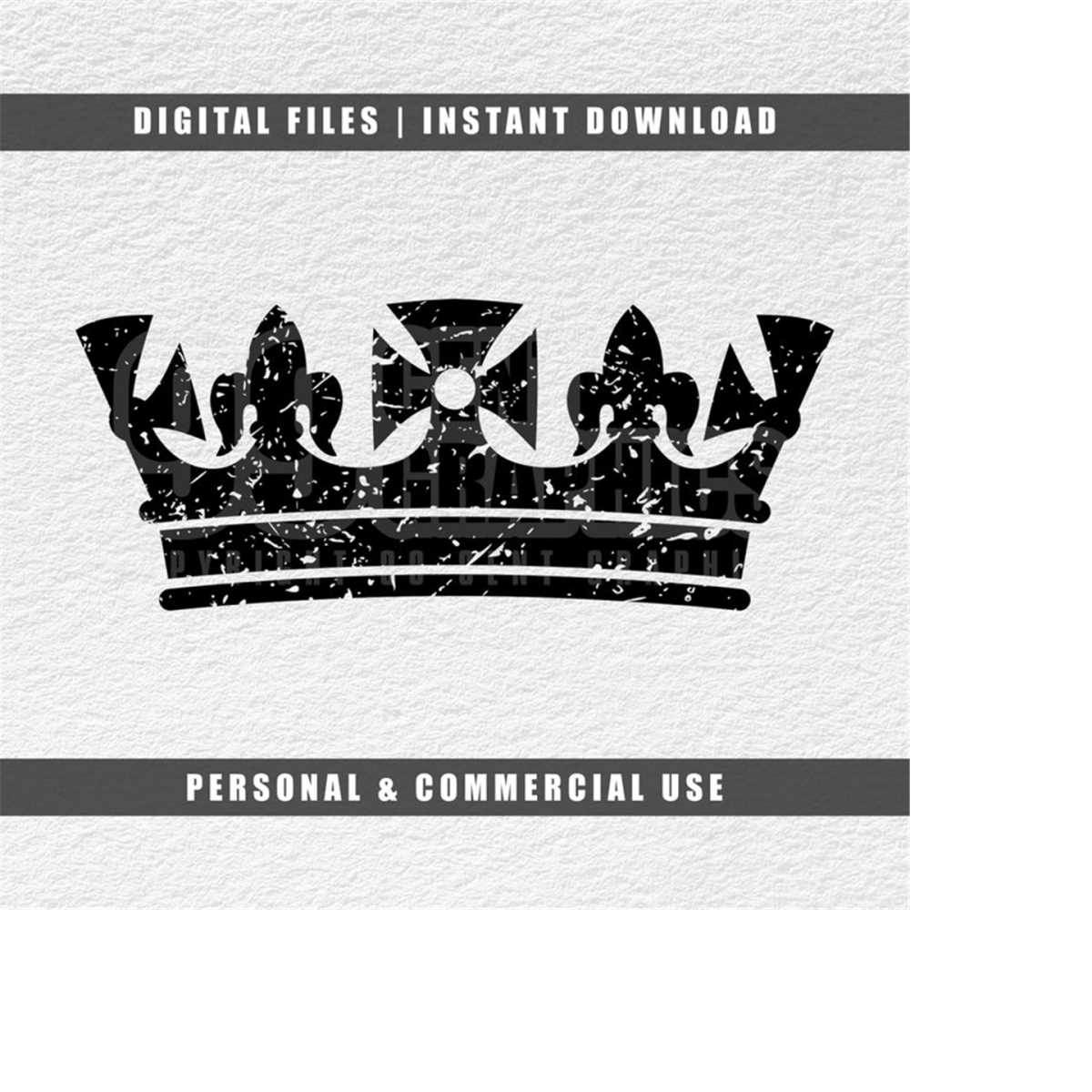 Royal Crown Svg, Queen Crown, Distressed Crown, Cricut Svg, | Inspire ...