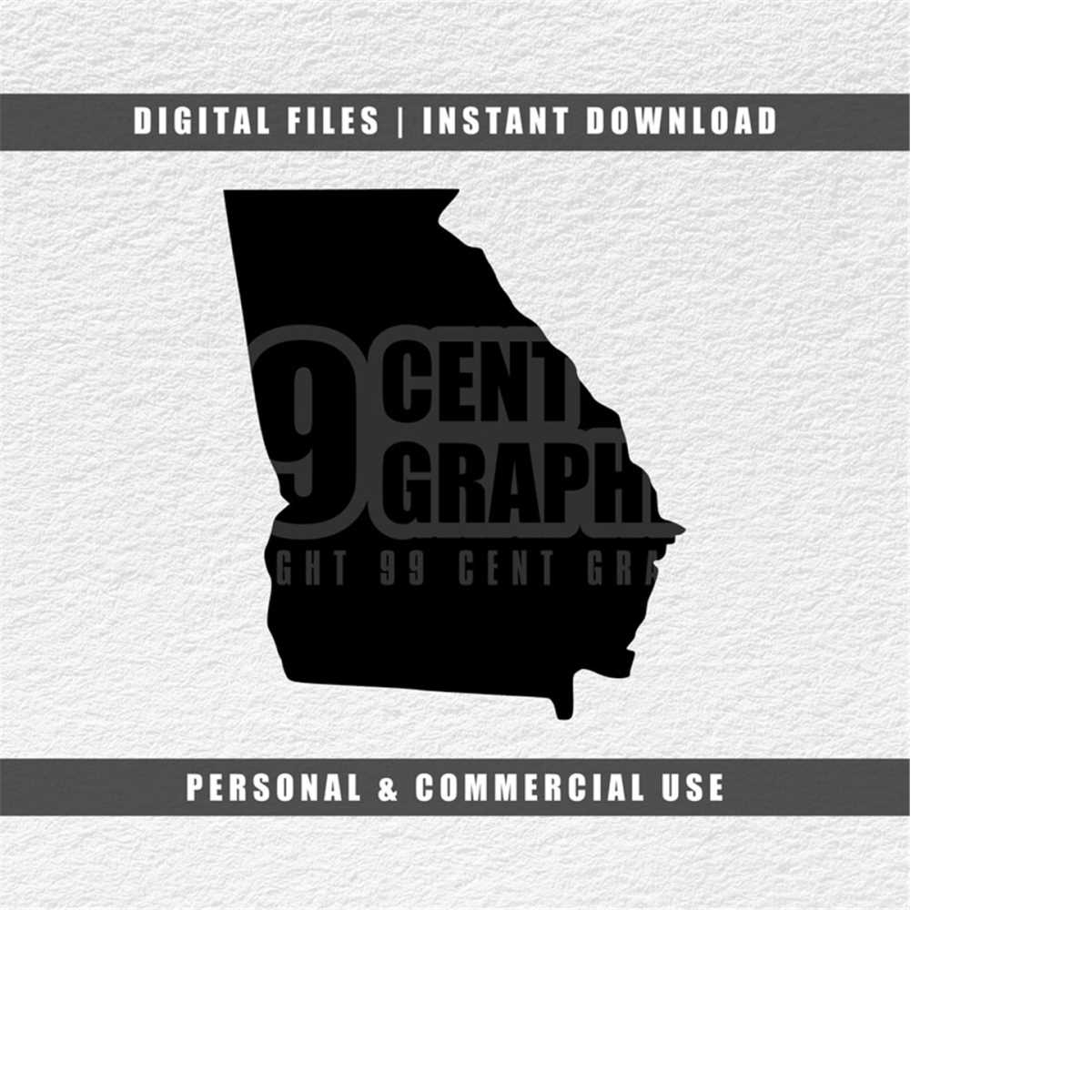 Georgia Svg, United States Svg, State Silhouette Svg, Cricut - Inspire ...