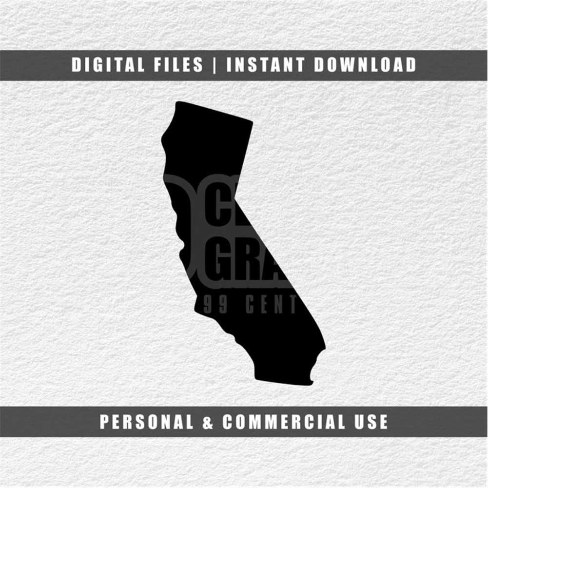 California Svg, United States Svg, State Silhouette Svg, Cri | Inspire ...