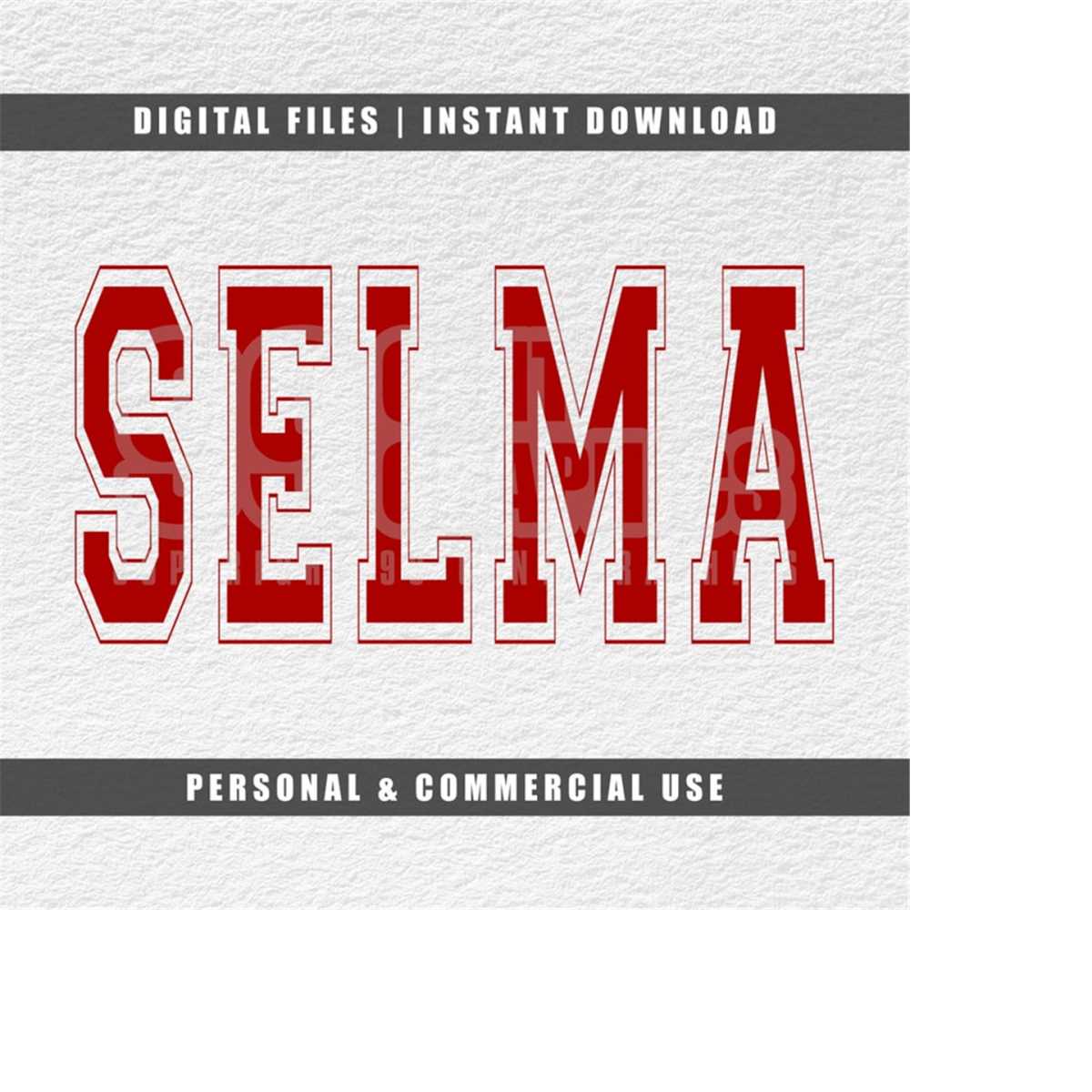 Selma Svg, Alabama Svg, Collegiate Font Svg, Cricut Cut File - Inspire ...