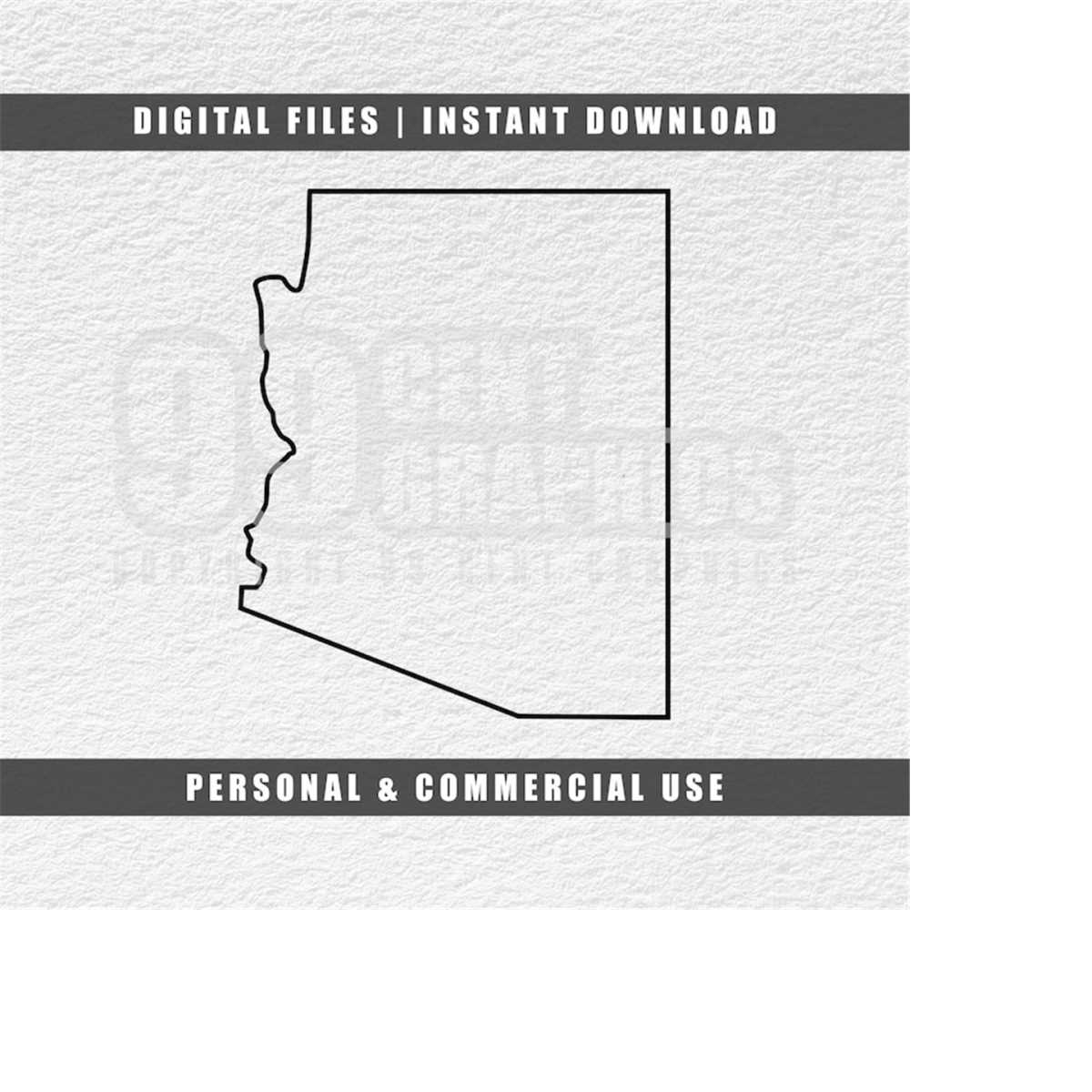 Arizona Svg, United States Svg, State Outline Svg, Cricut Sv - Inspire ...