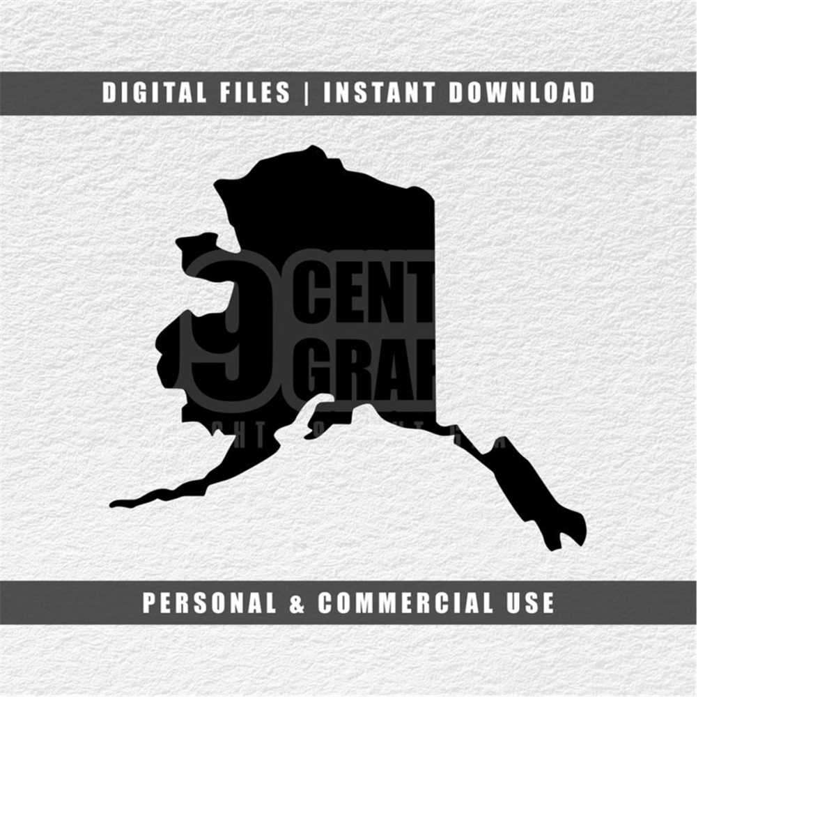 Alaska Svg, United States Svg, State Silhouette Svg, Cricut - Inspire ...