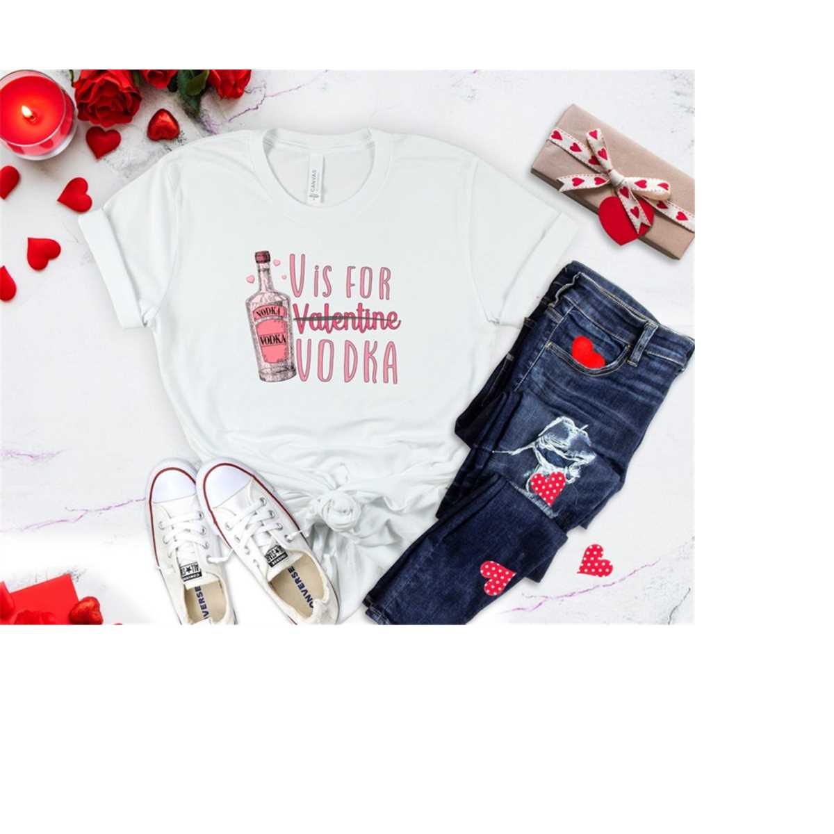 V Is For Vodka Sweatshirt, Valentine Shirt, XOXO T shirt, Si | Inspire ...