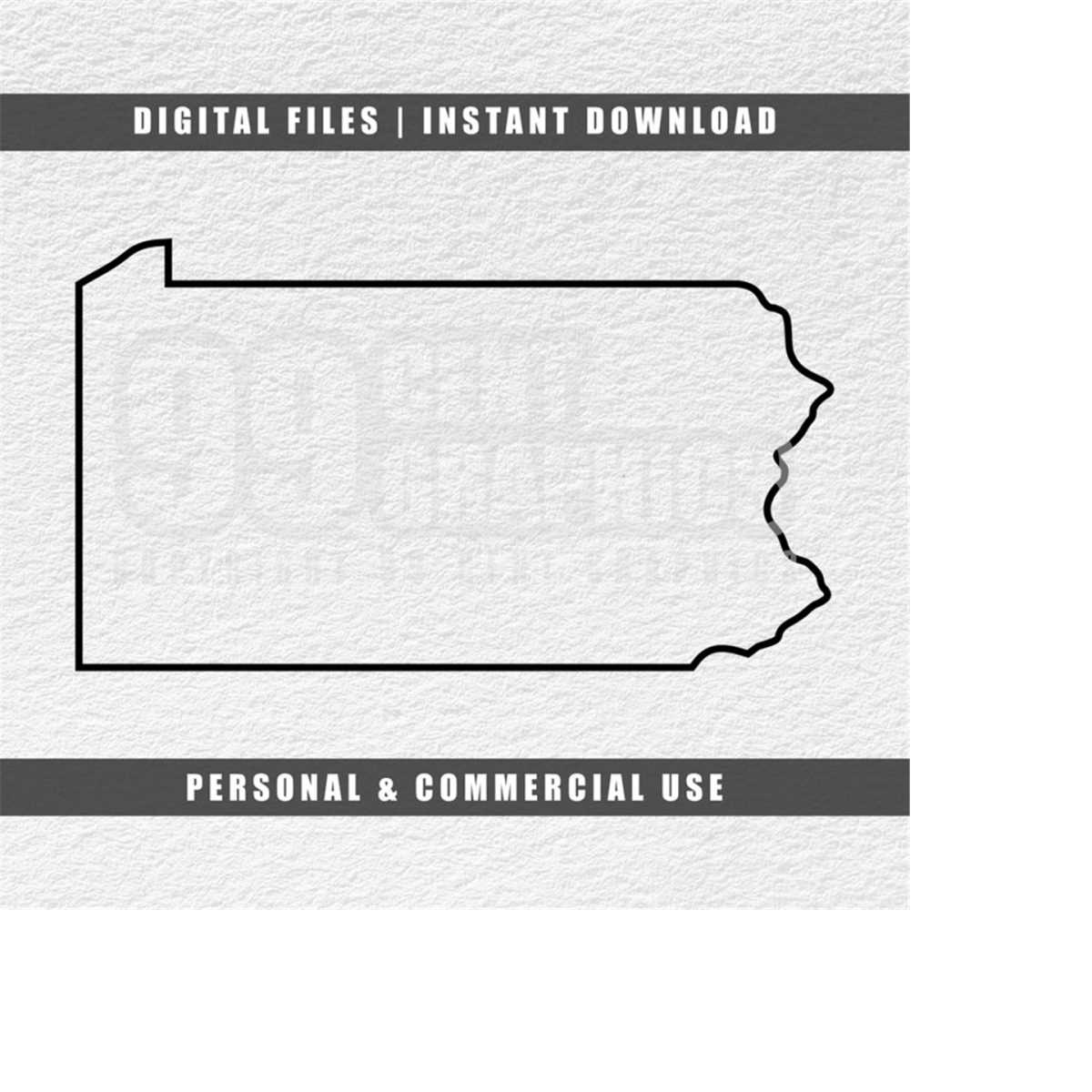 Pennsylvania Svg, United States Svg, State Outline Svg, Cric - Inspire ...