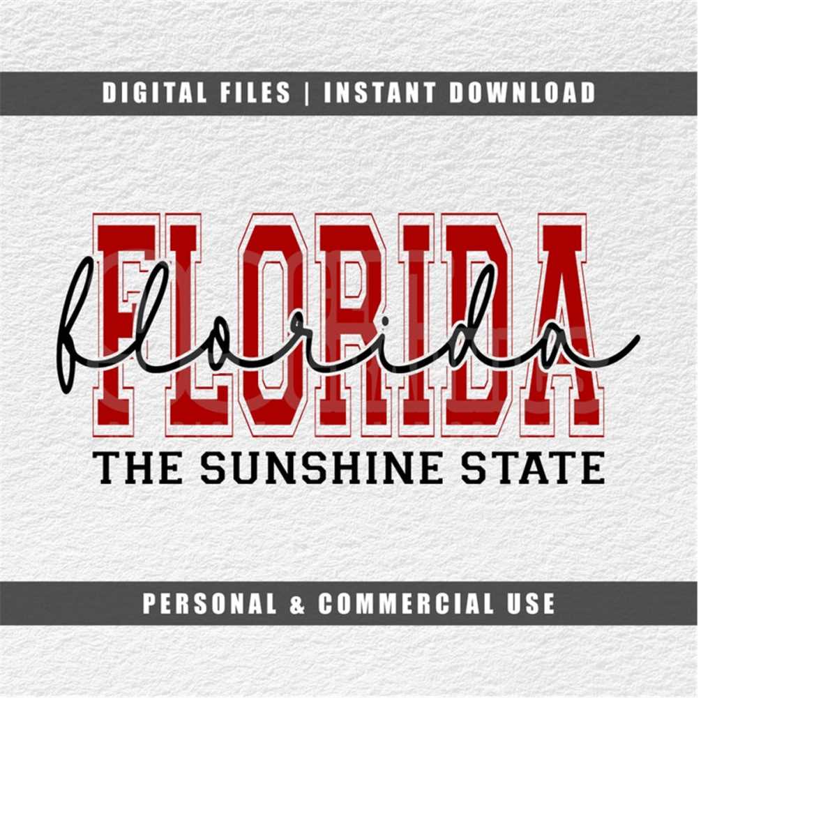 Florida Svg, The Sunshine State, Collegiate Svg, Cricut Svg, - Inspire ...
