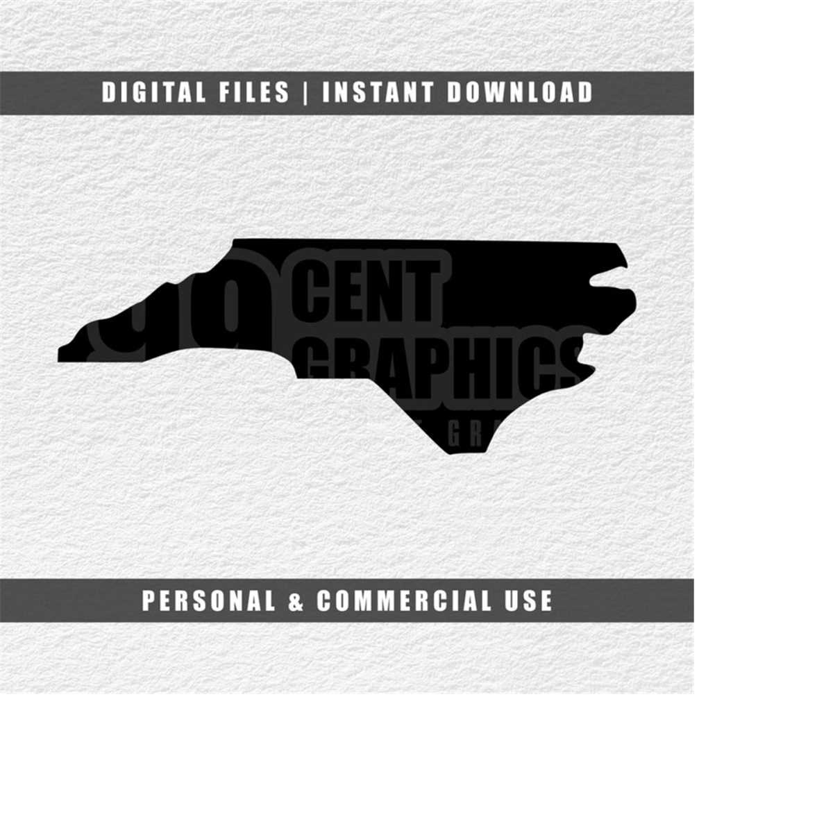 North Carolina Svg, United States Svg, State Silhouette Svg, - Inspire ...