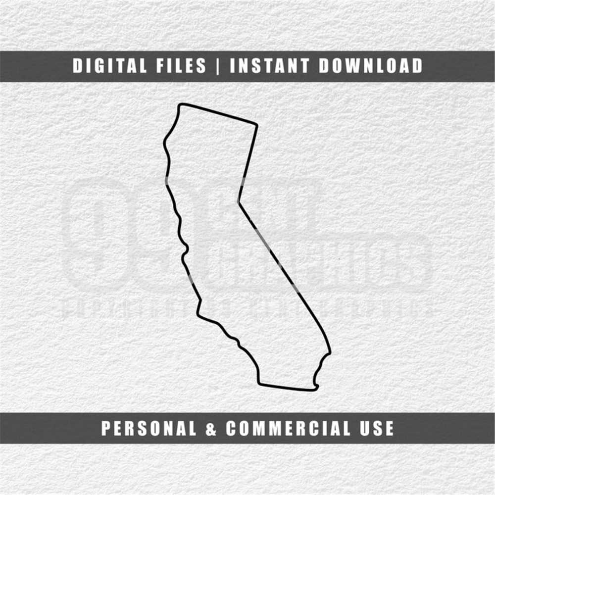 California Svg, United States Svg, State Outline Svg, Cricut - Inspire ...