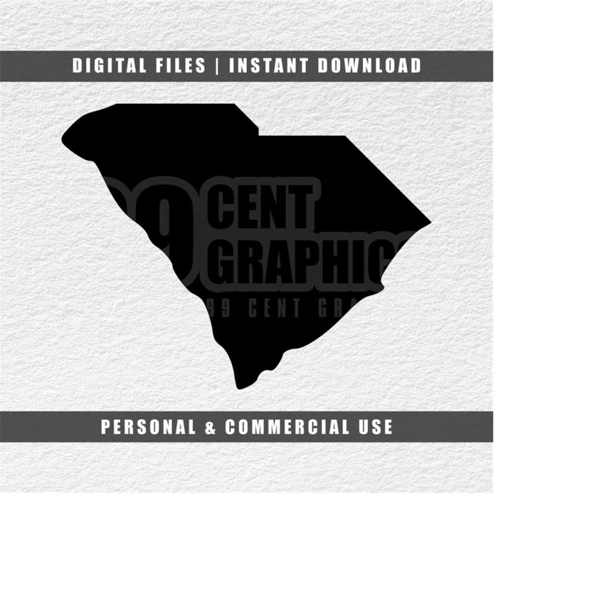 South Carolina Svg, United States Svg, State Silhouette Svg, - Inspire ...