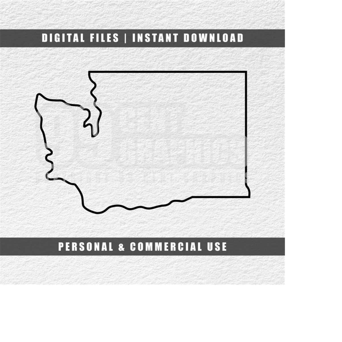 Washington Svg, United States Svg, State Outline Svg, Cricut - Inspire ...