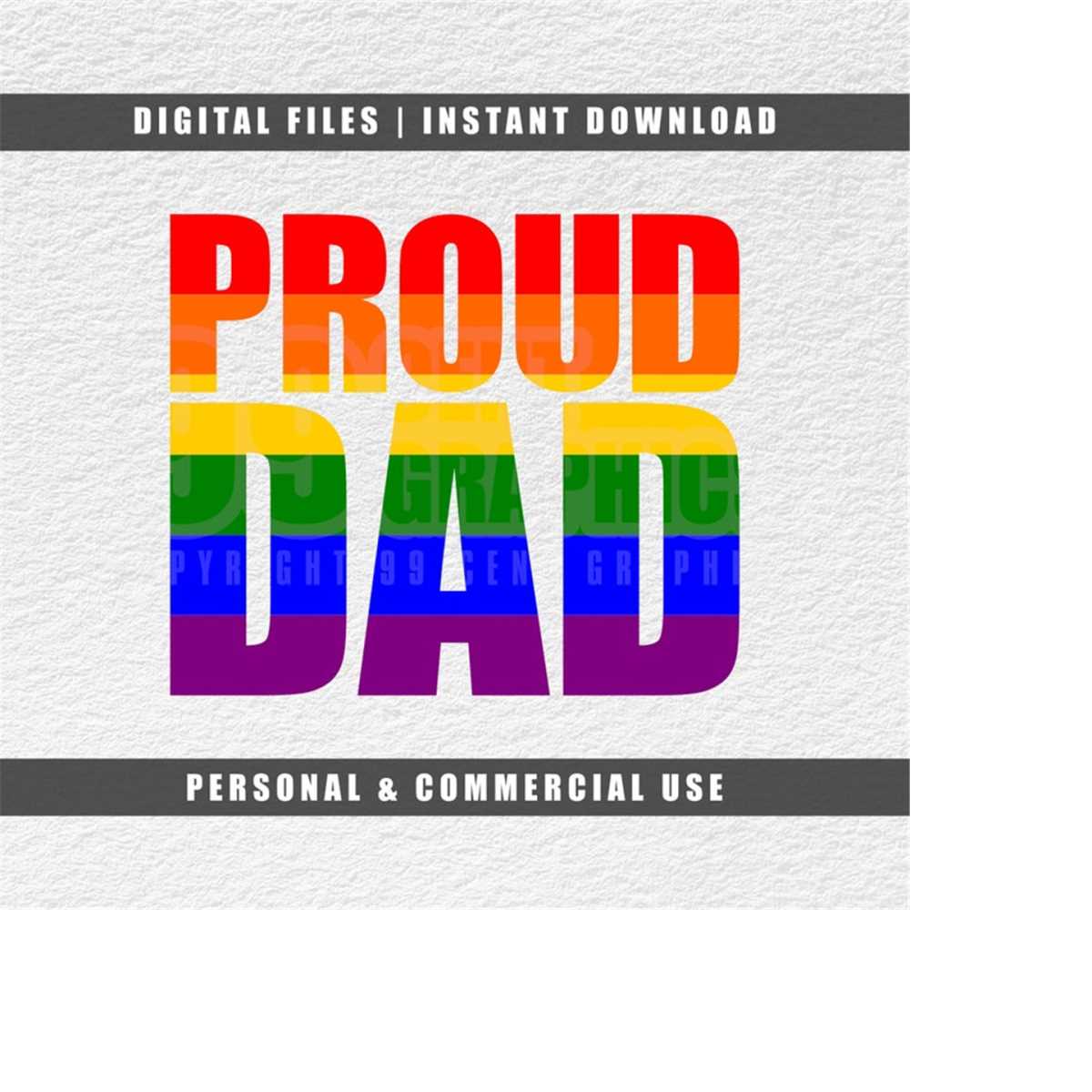 Proud Dad Svg, lgbtq Svg, Pride Flag Svg, Pride Svg, Vector - Inspire ...