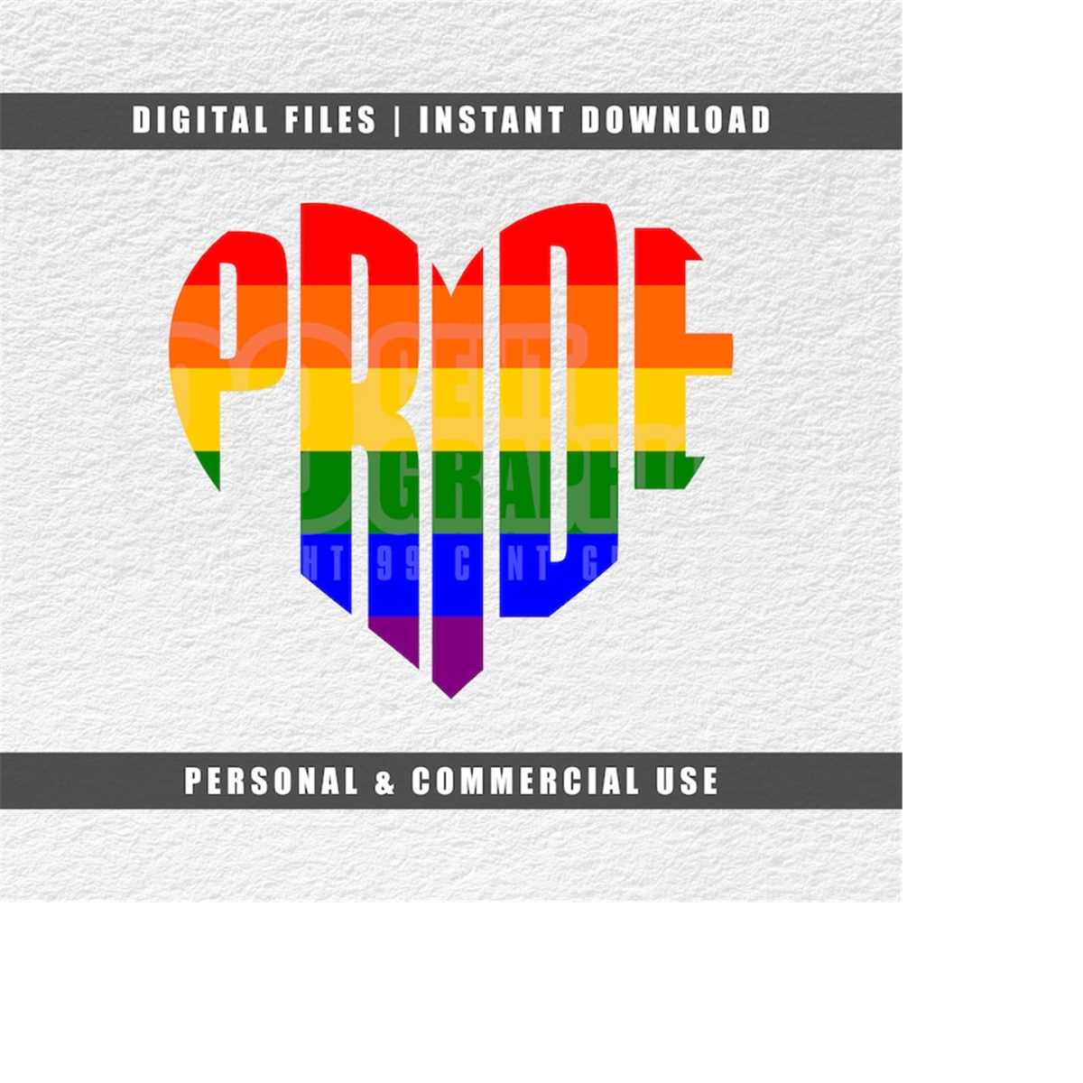 Pride Heart Svg, lgbtq Svg, Pride Flag Svg, Vector File Svg, | Inspire ...