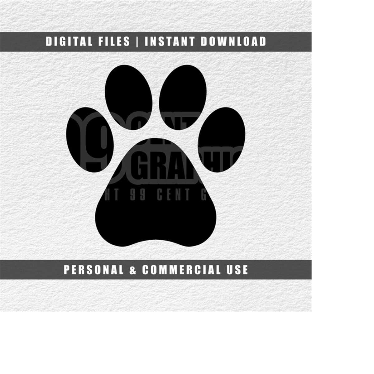 Dog Paw Svg, Paw Print Svg, Dogpaw Svg, Vector File Svg, Sil - Inspire ...