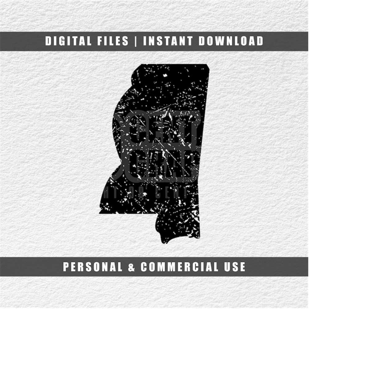 Mississippi Svg, United States Svg, Distressed Svg, Cricut S | Inspire ...