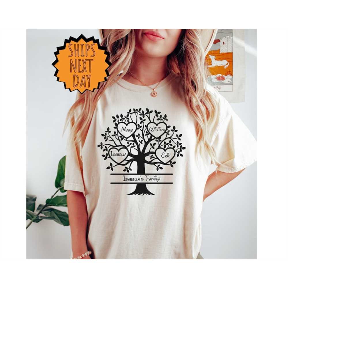 Personalized Family Heart Tree Shirt, Custom Children and Gr | Inspire ...